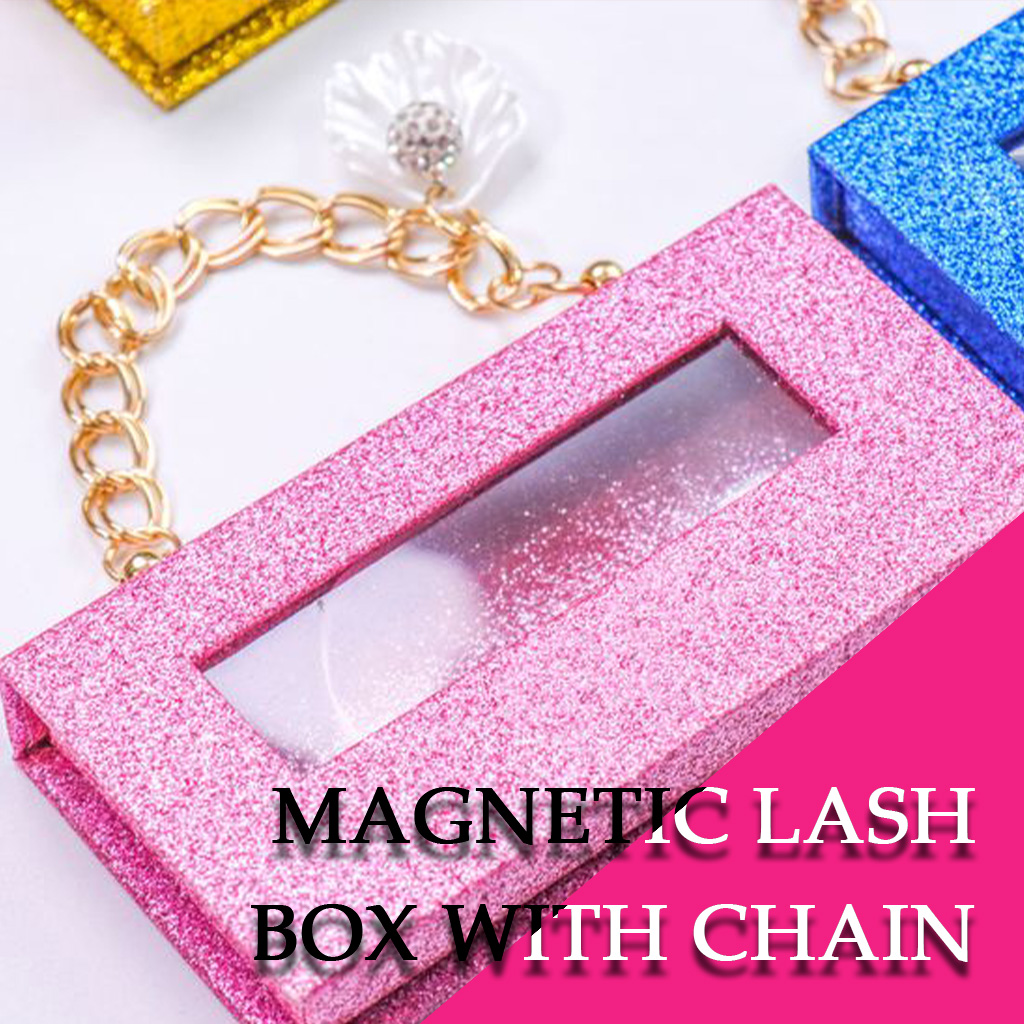 Fashionable Magnetic Lash Box with Chain - Mink Lashes, Lash Manufacturer