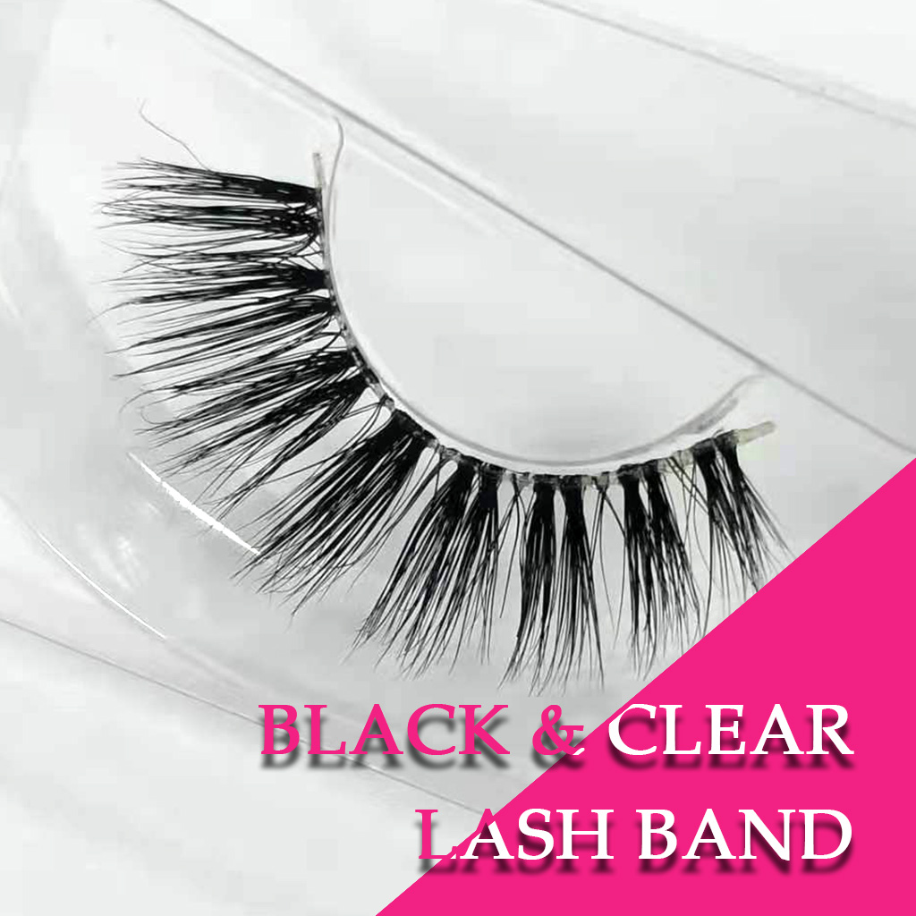 Lash Band: Black Lash Band or Clear Lash Band - Mink Lashes, Lash ...